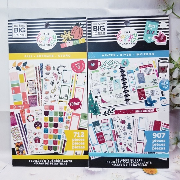 The Happy Planner | Other | Fall Winter Sticker Book Happy Planner New ...